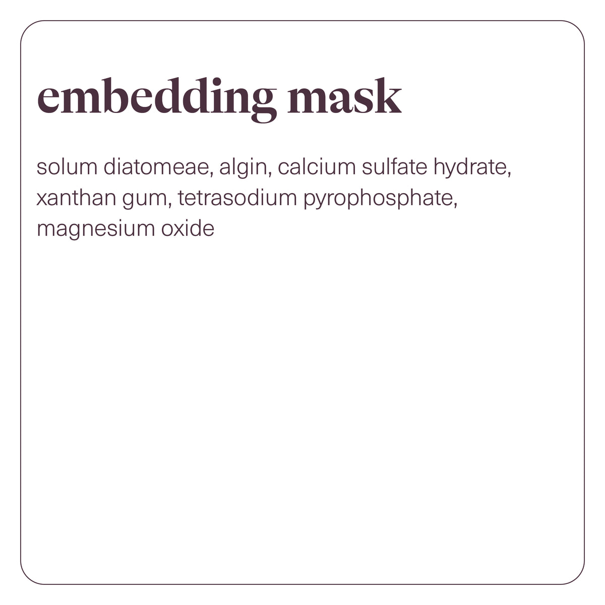 Embedding mask – prescription-professional.nl