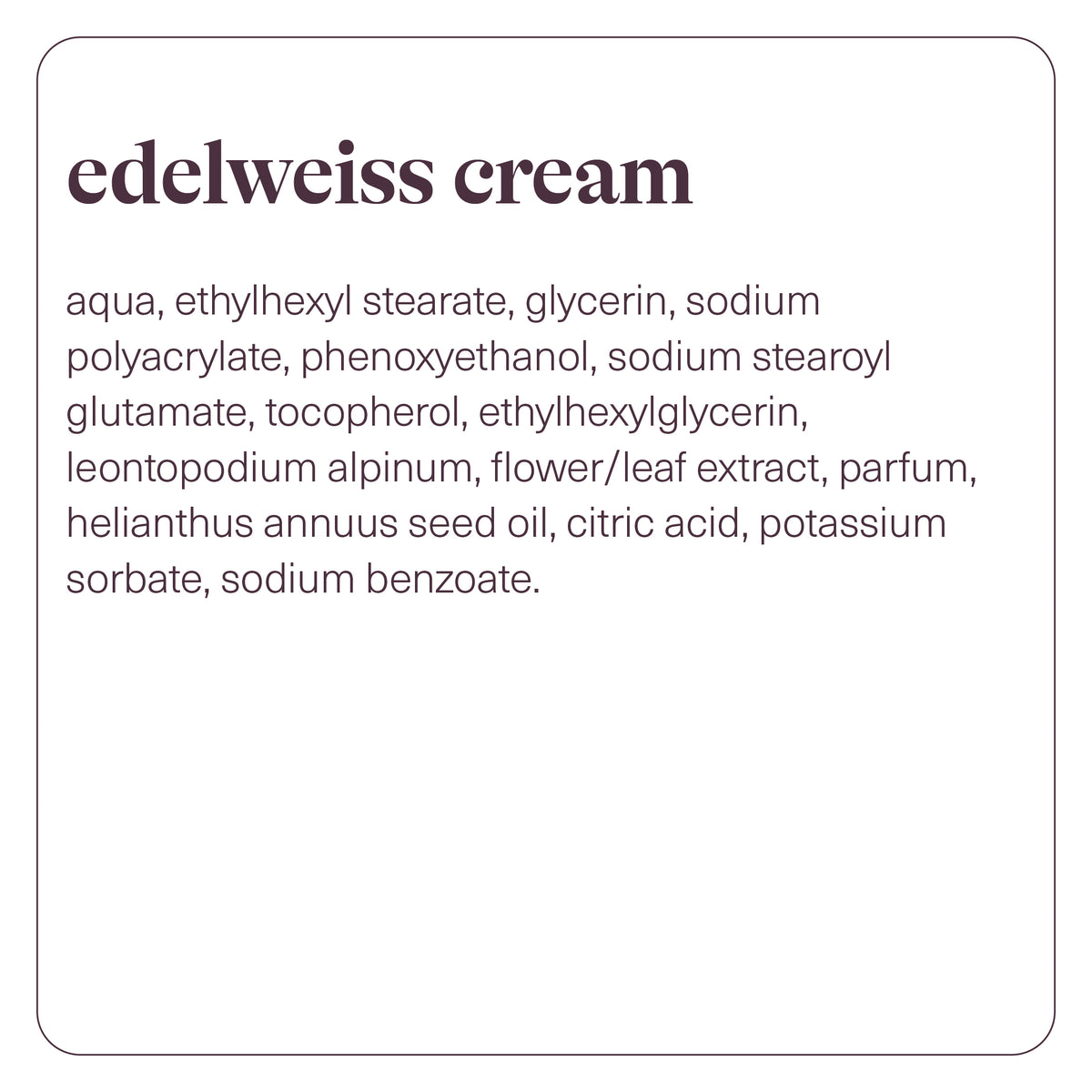 Edelweiss cream professional – prescription-professional.nl